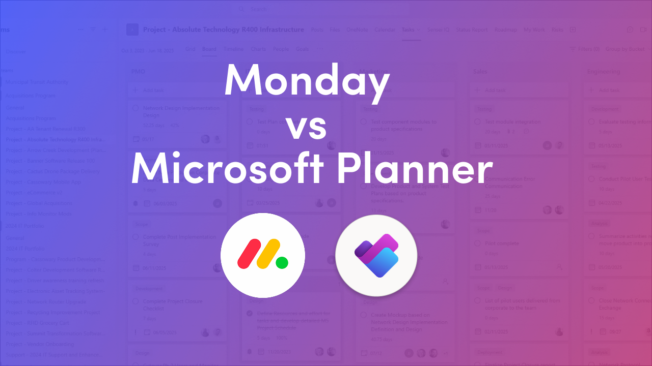 Monday VS Microsoft Planner